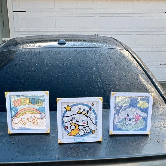 N/A | Art | Sanrio 3piece Set Cinnamoroll Rhinestone Art W Framesold ...